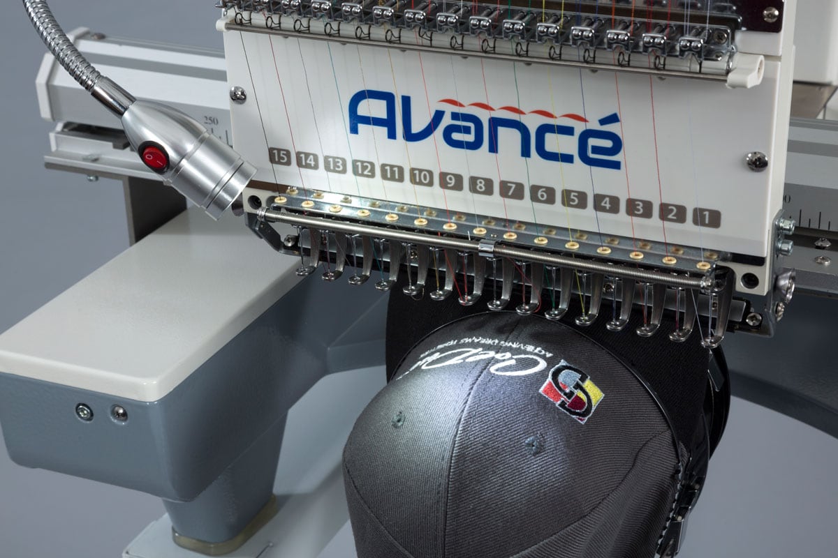 Avancé 1501C Multi-Head Embroidery Machine Options - ColDesi