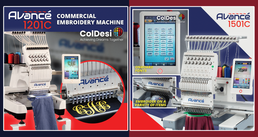 Computerized Commercial Embroidery Machines | Scale Your Business - ColDesi
