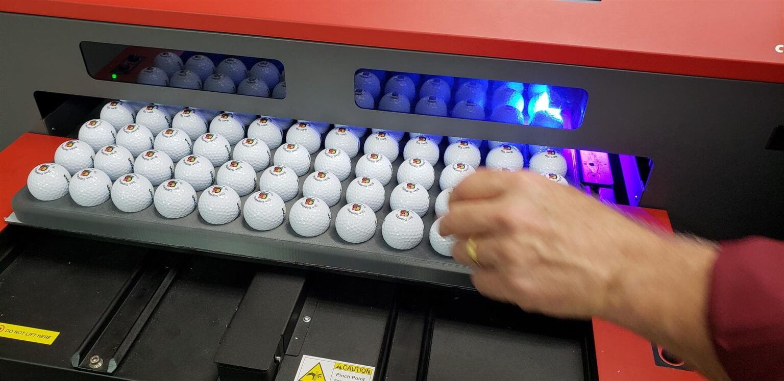 Custom Golf Ball Printer | UV Printer Application - ColDesi