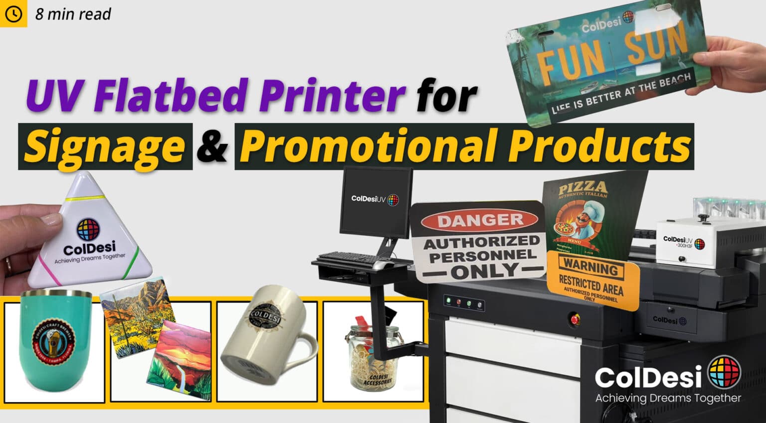 UV Flatbed Printer for Signage & Promotional Products